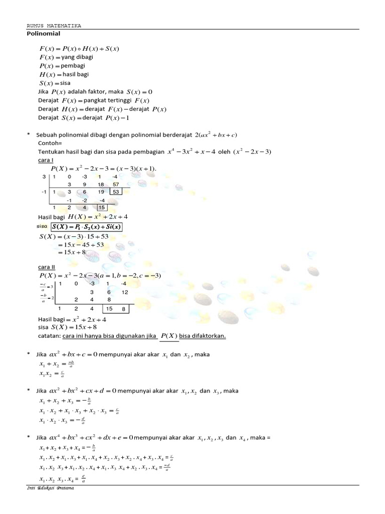 Polinomial | PDF