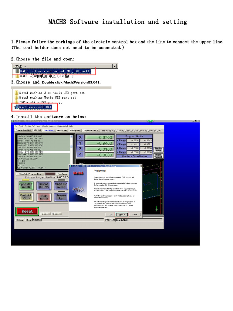 MACH3 Software Installation and Setting | PDF