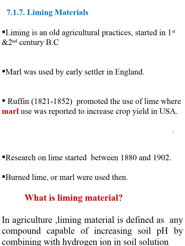 Liming Material | PDF