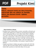 Tema: Hekuri, Element Kimik Me Vlera Historike, Industriale Dhe ...