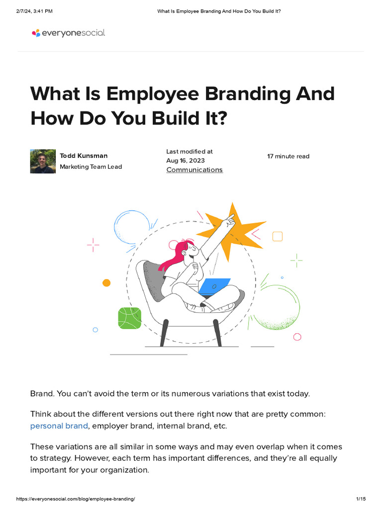 What Is Employee Branding and How Do You Build It | PDF | Brand | Employment