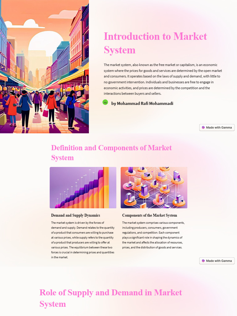Understanding Market System Dynamics | PDF | Market (Economics ...