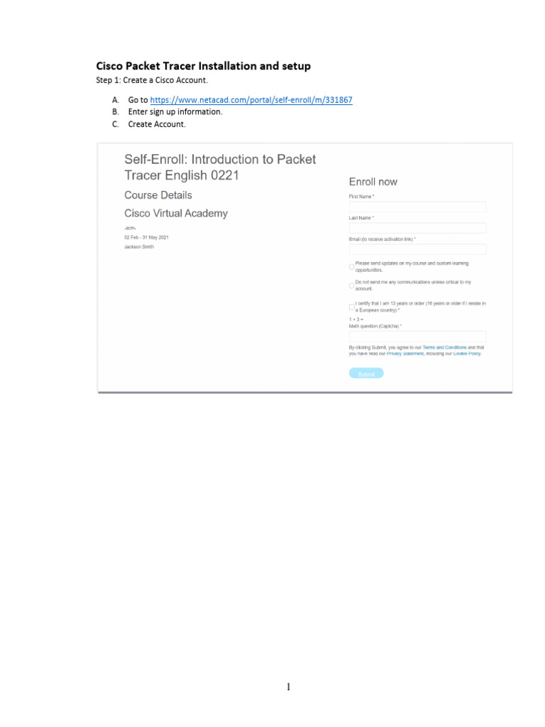 Getting Started With Packet Tracer N | PDF | Network Switch | Ip Address