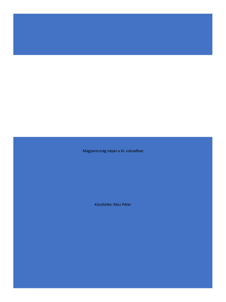 Magyarország Népei A XI - Században Rácz Péter | PDF