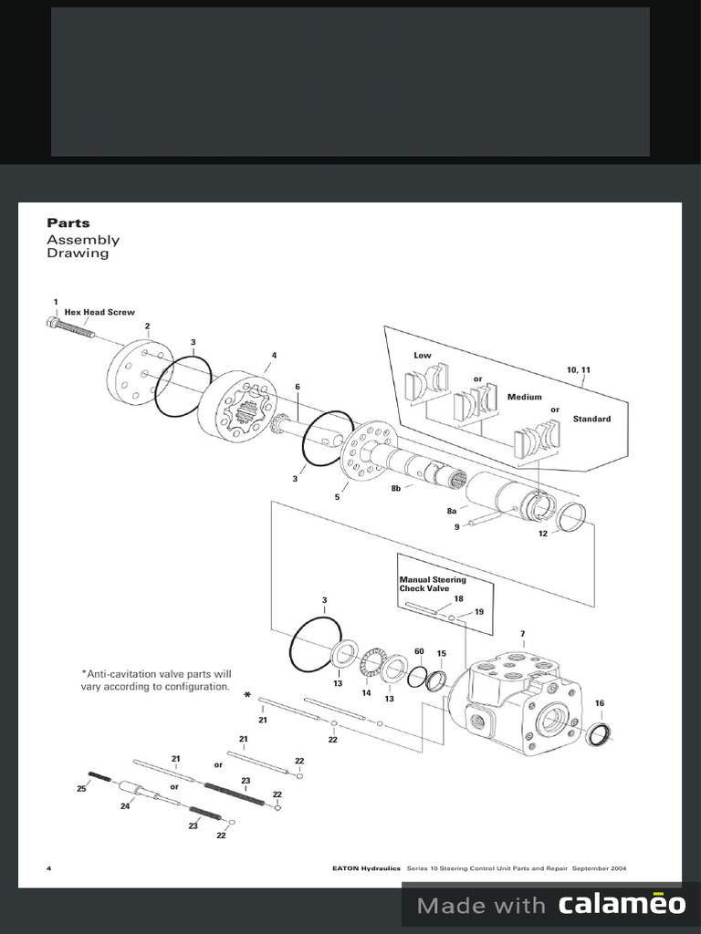 Char-Lynn Series 10 Steering Control Unit Parts and Repair Information ...