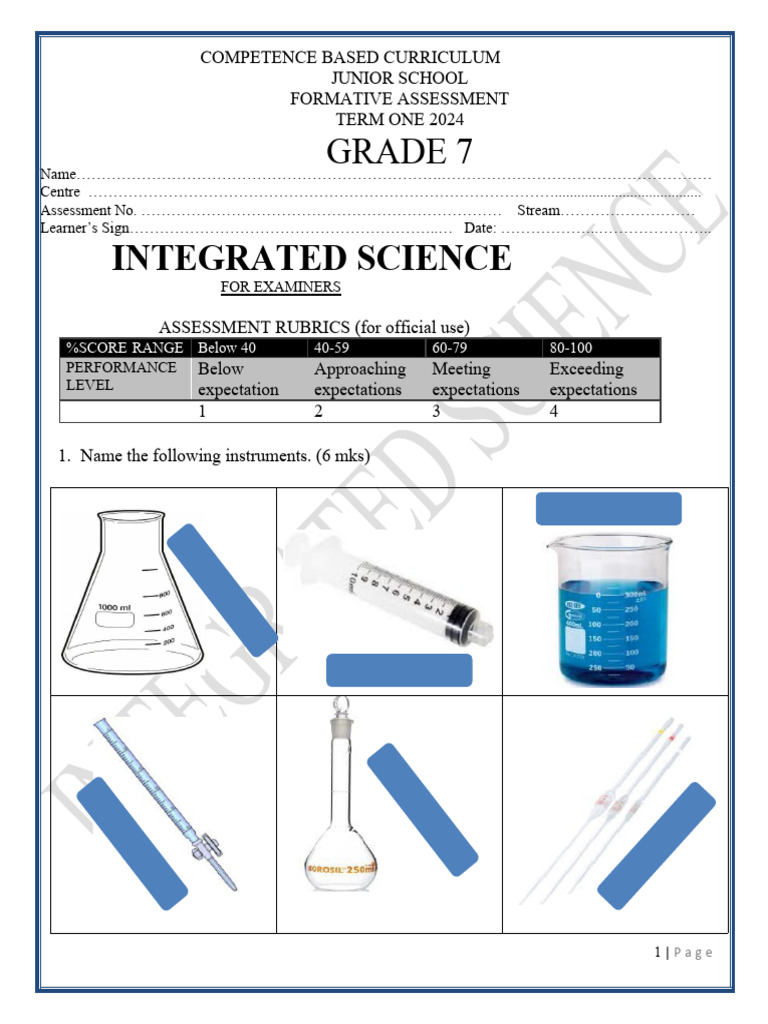 Grade 7 Integrated Science Qs4 | PDF