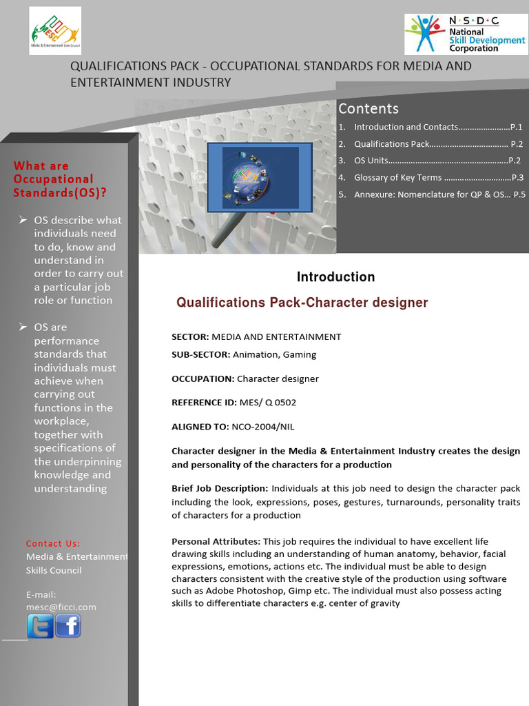 National Occupational Standard For Graphic Designer | PDF ...