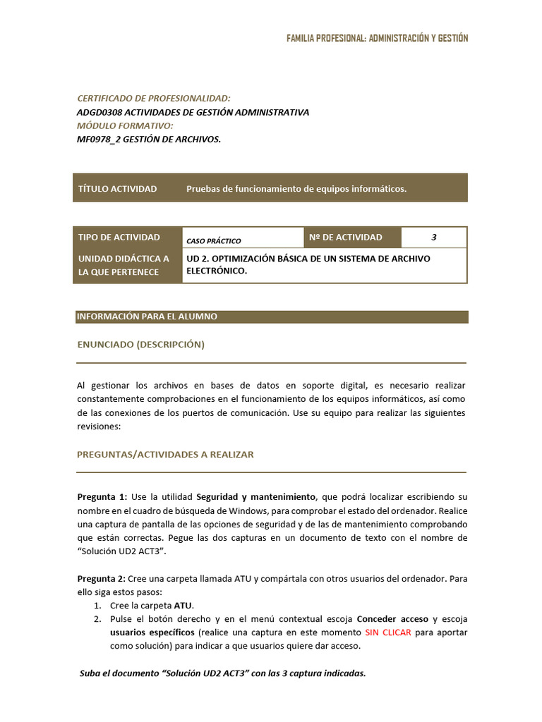 MF0978 - 2 - UD2 - ACTIVIDAD3 - CASO PRÁCTICO Alumno | PDF | Informática