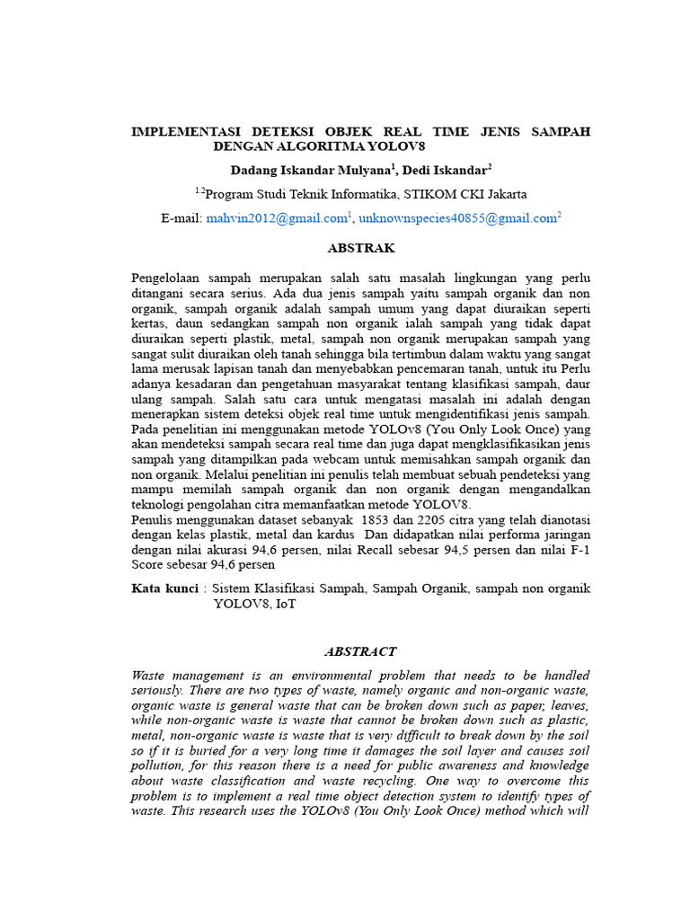 Abstrak Jurnal | PDF | Sains & Matematika