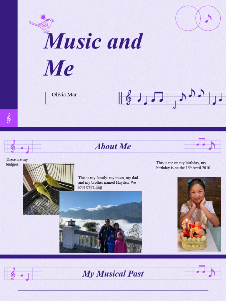 Musical Me Template | PDF | Songs | Performing Arts