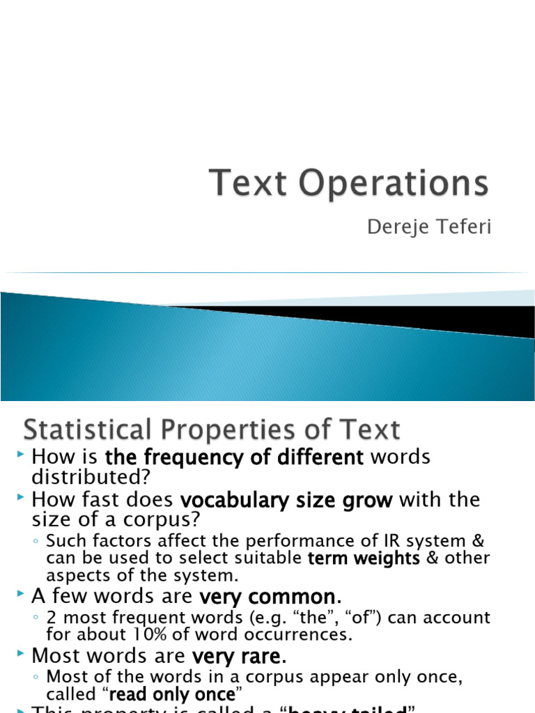 2 - Text Operation | PDF