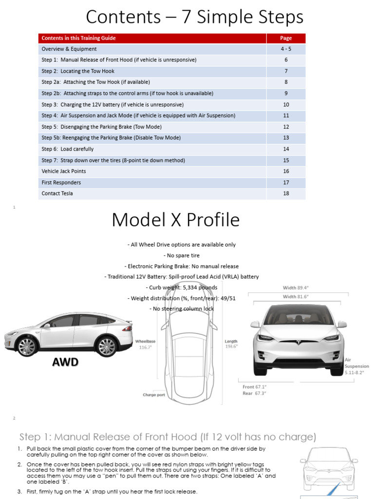Model X Tow Guide | PDF | Transport | Vehicles