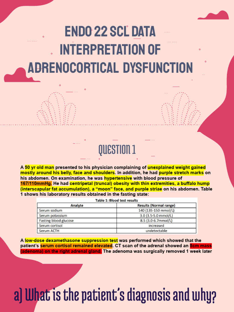 ENDO 22 SCL Data Interpretation of Adrenocortical Dysfunction | PDF ...