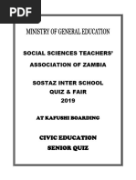 Form 1 Civic Education Teaching Module | PDF