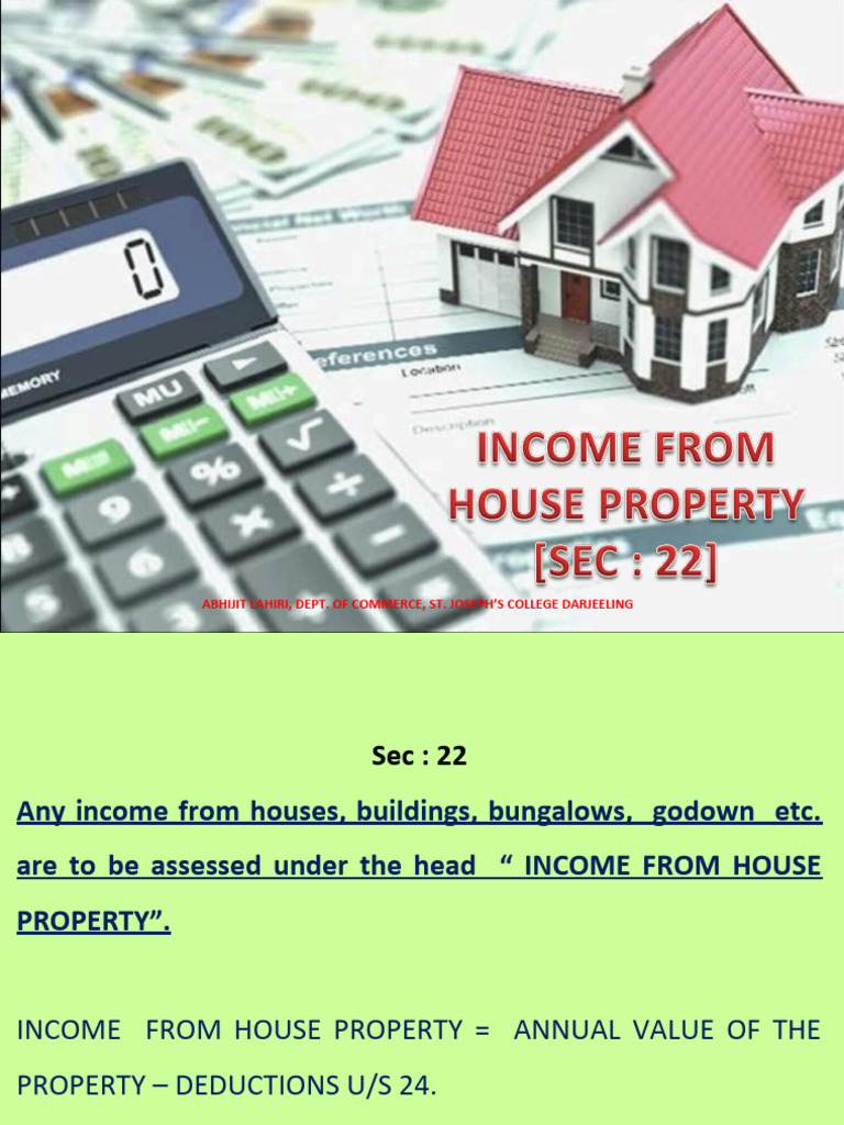 Income From House Property Pritesh | PDF | Real Estate Appraisal | Renting