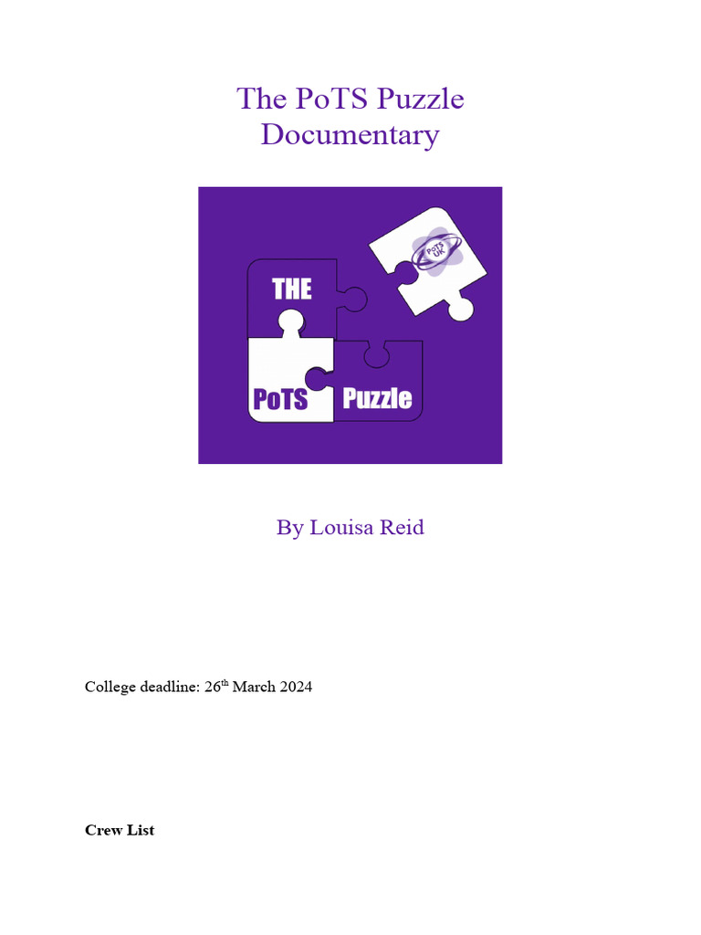 The Pots Puzzle Documentary Booklet | PDF | Heart Rate | Heart