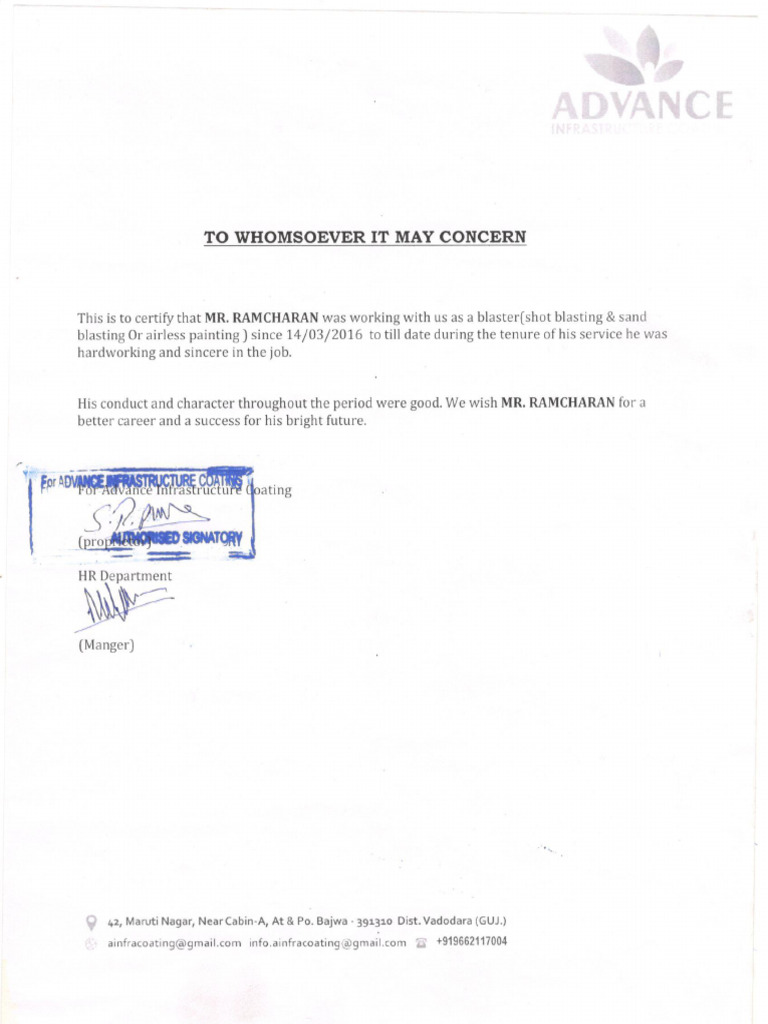 Certificate of Blaster | PDF