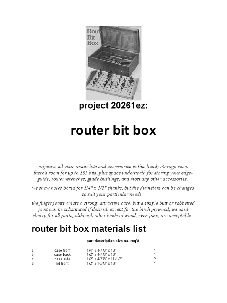 Router Bit Box 2 Partes | PDF | Teaching Mathematics | Nature