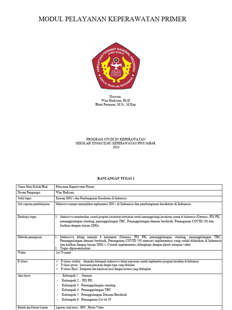 Modul Rancangan Tugas PKP 2023 | PDF | Sains & Matematika