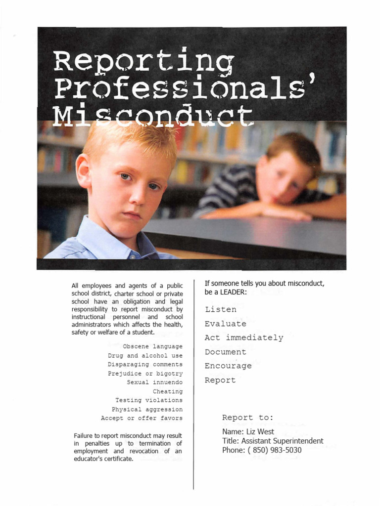 Educator Misconductposter | PDF