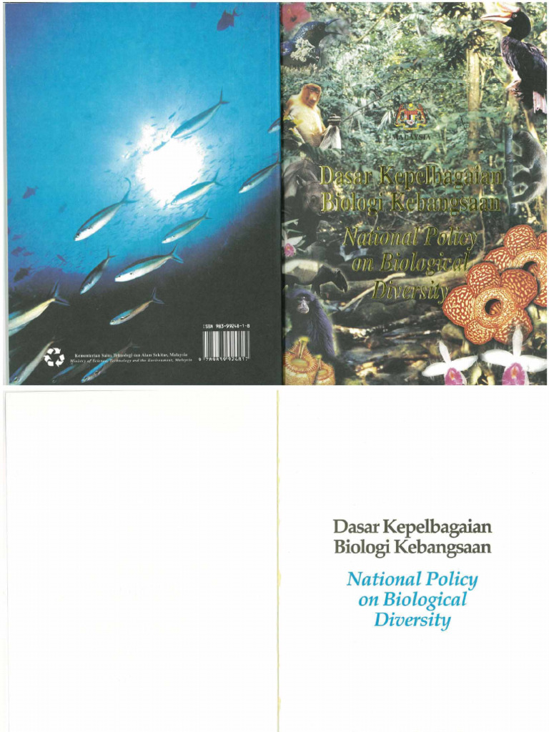 Dasar Kepelbagaian Biologi Kebangsaan 1 | PDF