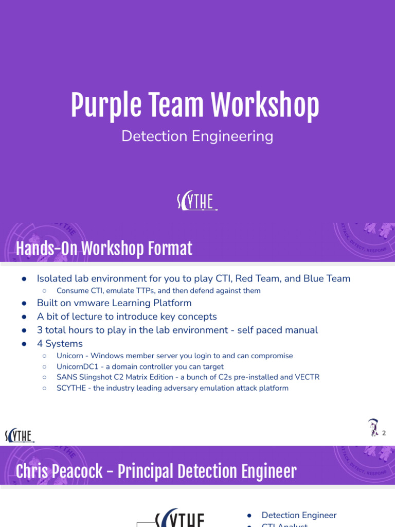 PTW_ Detection Engineering (1) | PDF | Threat (Computer) | Computing