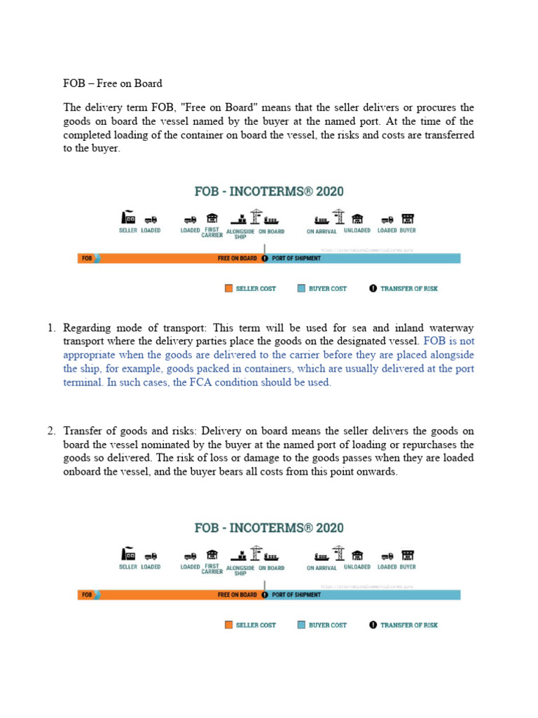 FOB - english | PDF | Business