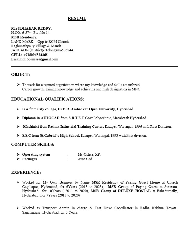 MSR Resume - 2024 | PDF