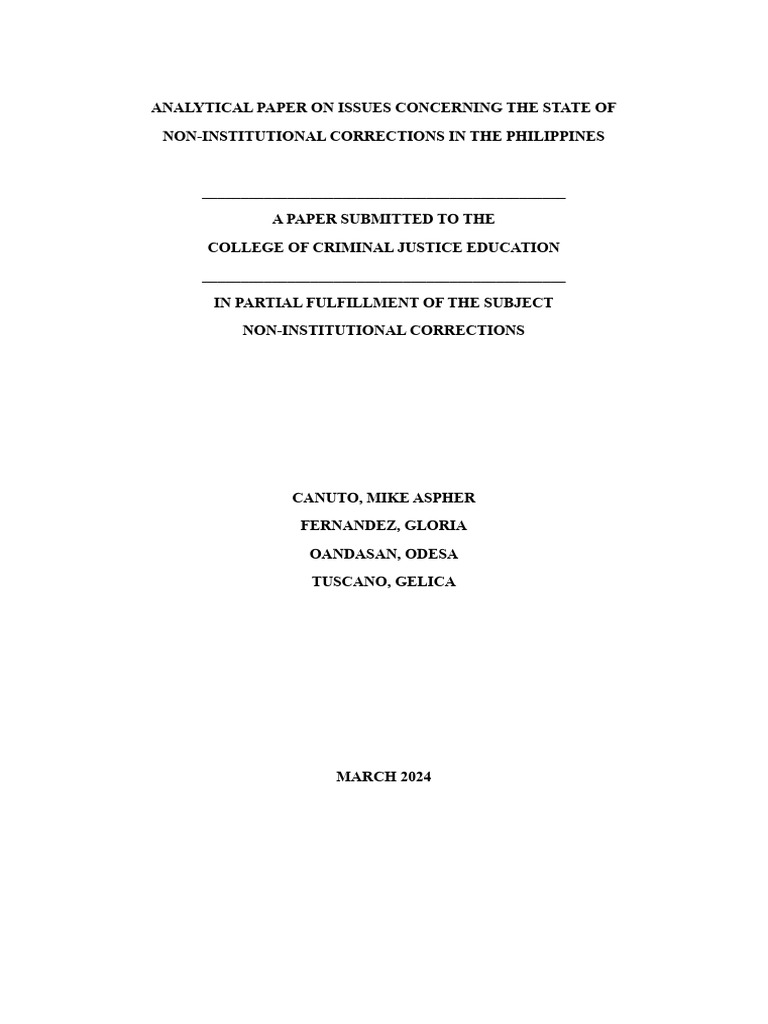 Analytical Paper Ca2 Tuscano | PDF