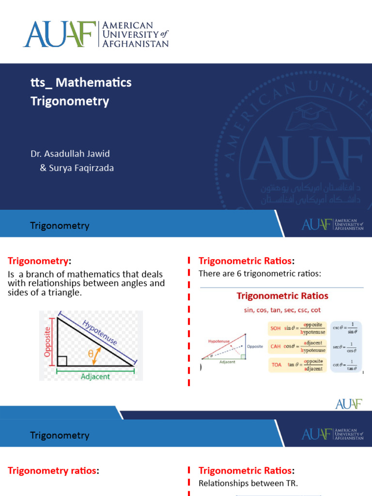 Tta - Math - Trigonometry Part1 | PDF