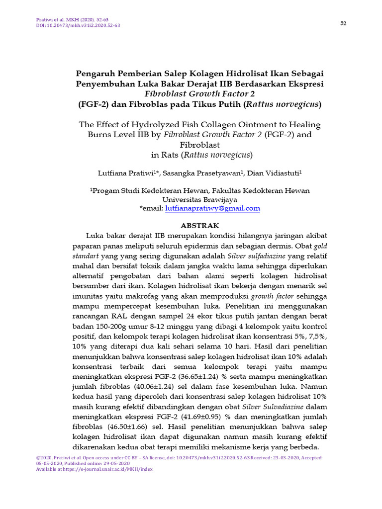 Kolagen Ikan Terapi | PDF | Sains & Matematika | Teknologi & Rekayasa