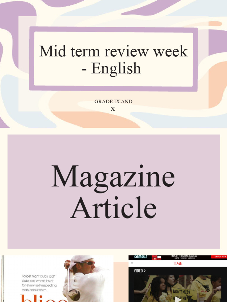 review week ppt | PDF