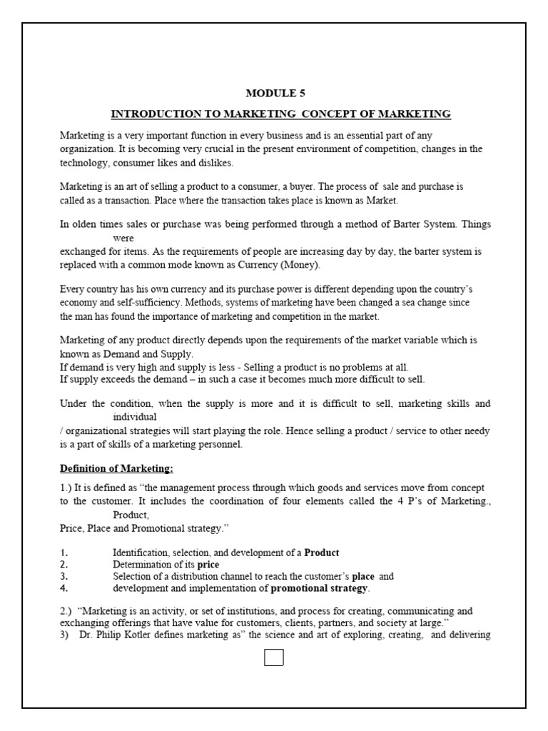 PPM@ Module 5 | PDF | Marketing | Sales