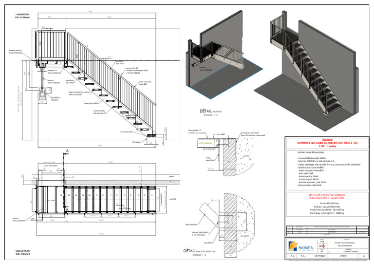 Plan D Escalier Metallique