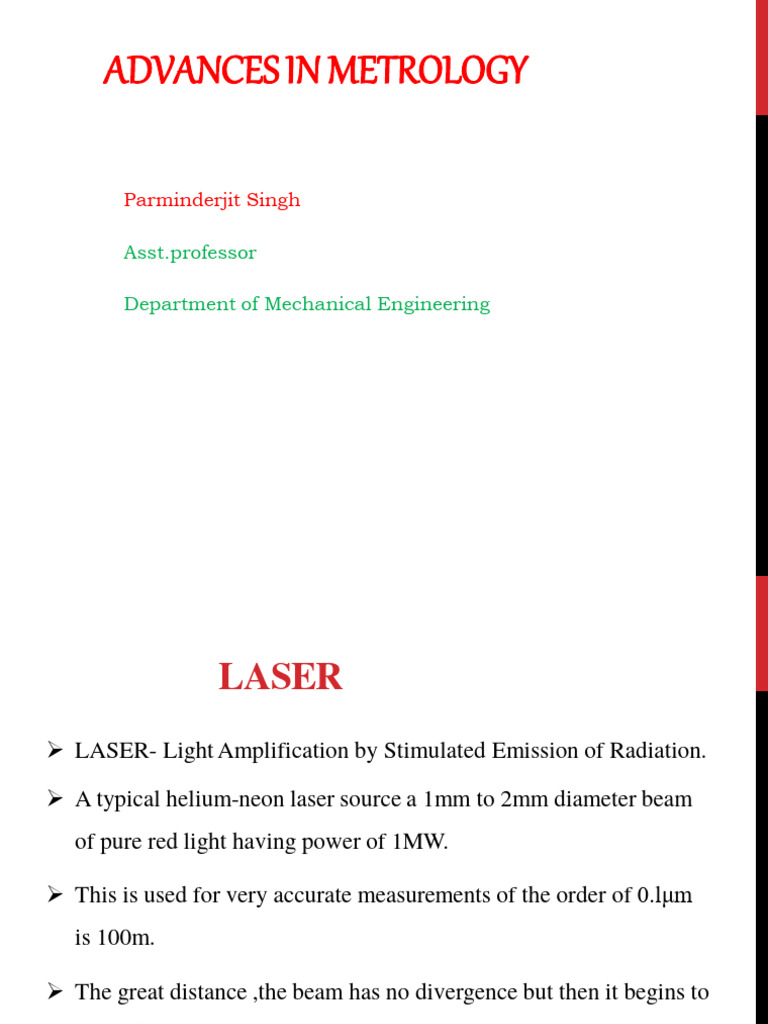 Advancement in Meterology | PDF | Interferometry | Laser