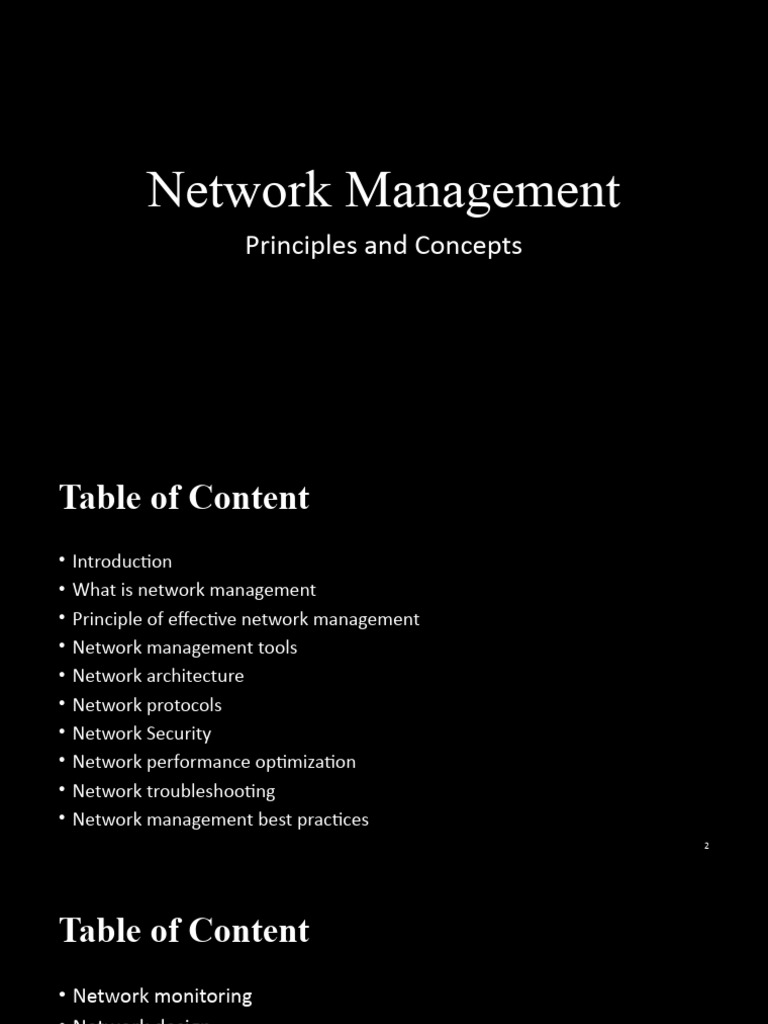 Network Management - LO1 (Part 1) | PDF | Computer Network | Security