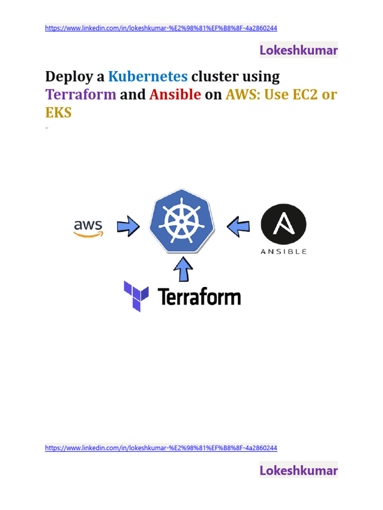 Kubernetes Cluster Using Terraform and Ansible | PDF | Computer Cluster ...