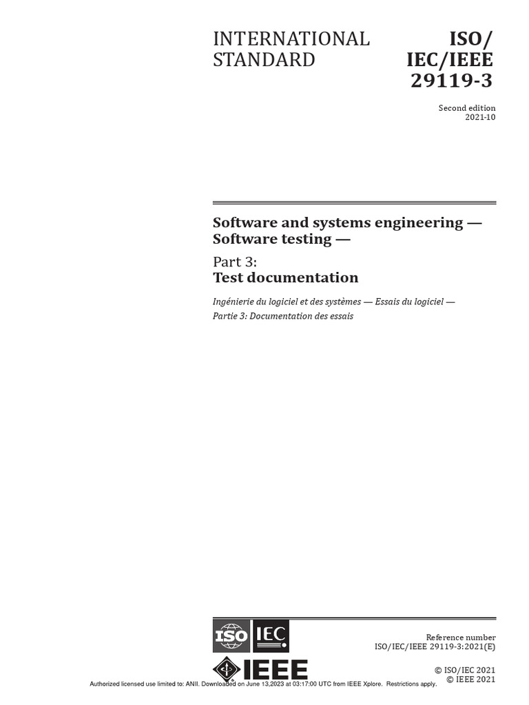 IEEE Standard For Software and Systems Engineering | PDF ...