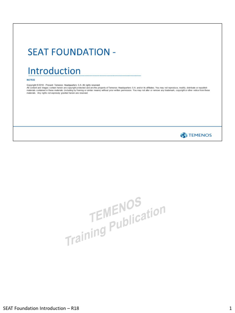 Seat Foundation - Introduction-R18 | PDF | Software | Systems Engineering