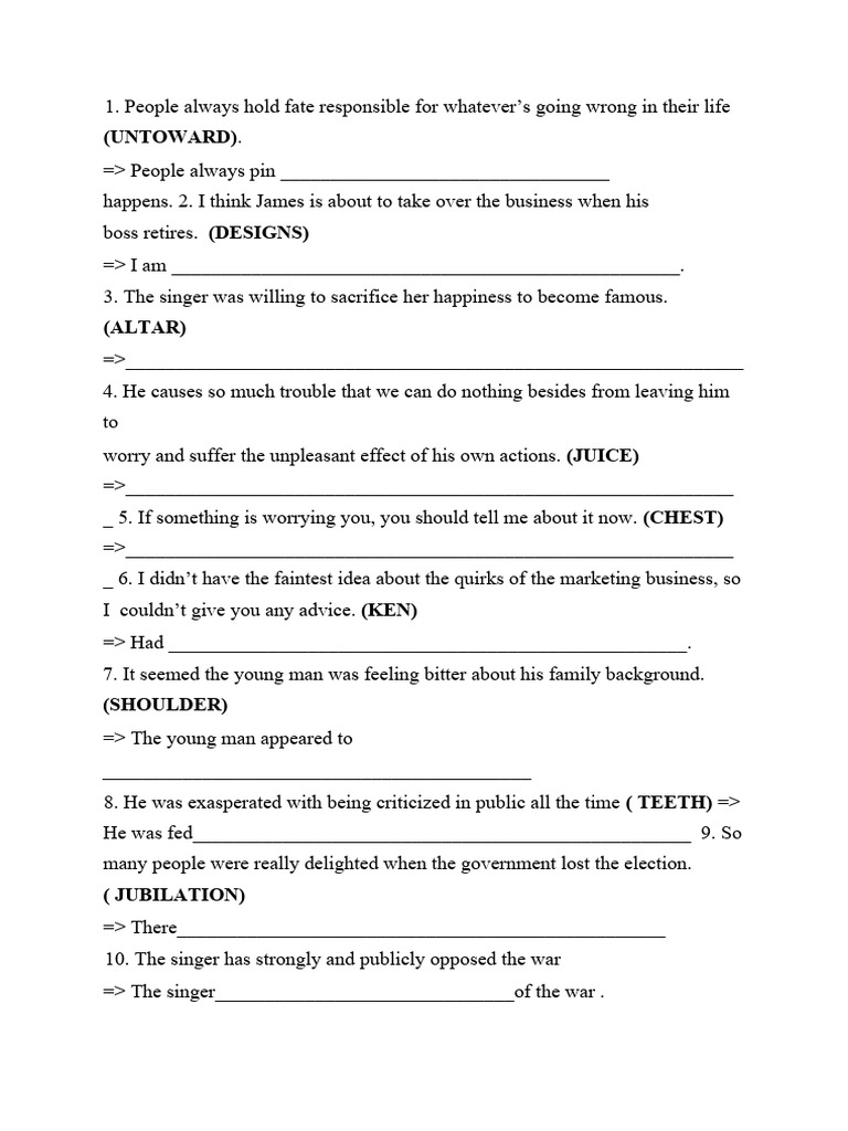 T NG H P Rewrite | PDF