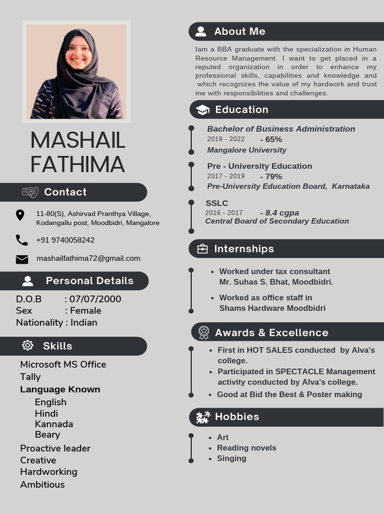 Mashail Resume | PDF