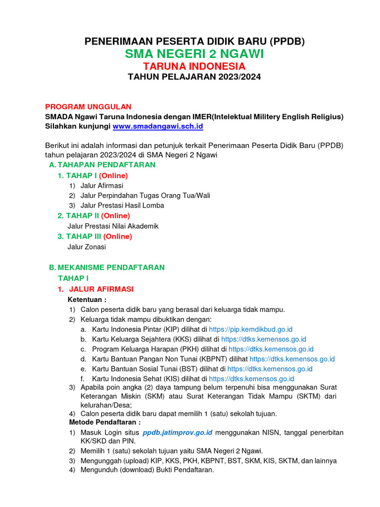 Petunjuk PPDB 2023 | PDF