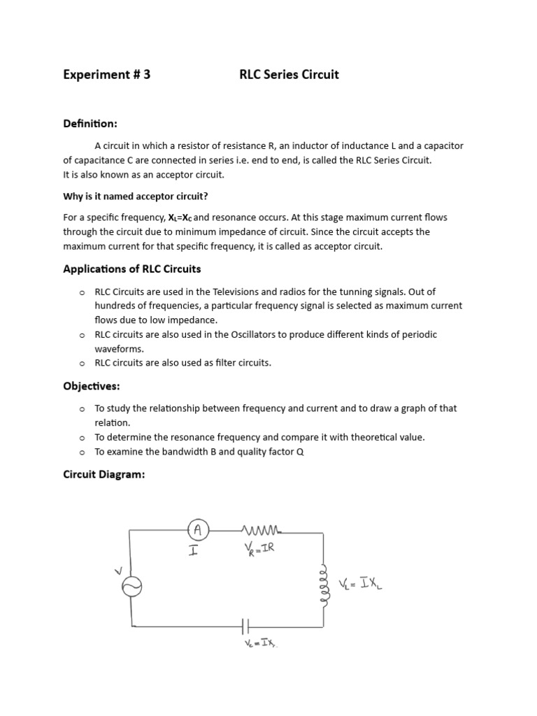 RLC Series | Download Free PDF | Capacitor | Electrical Network