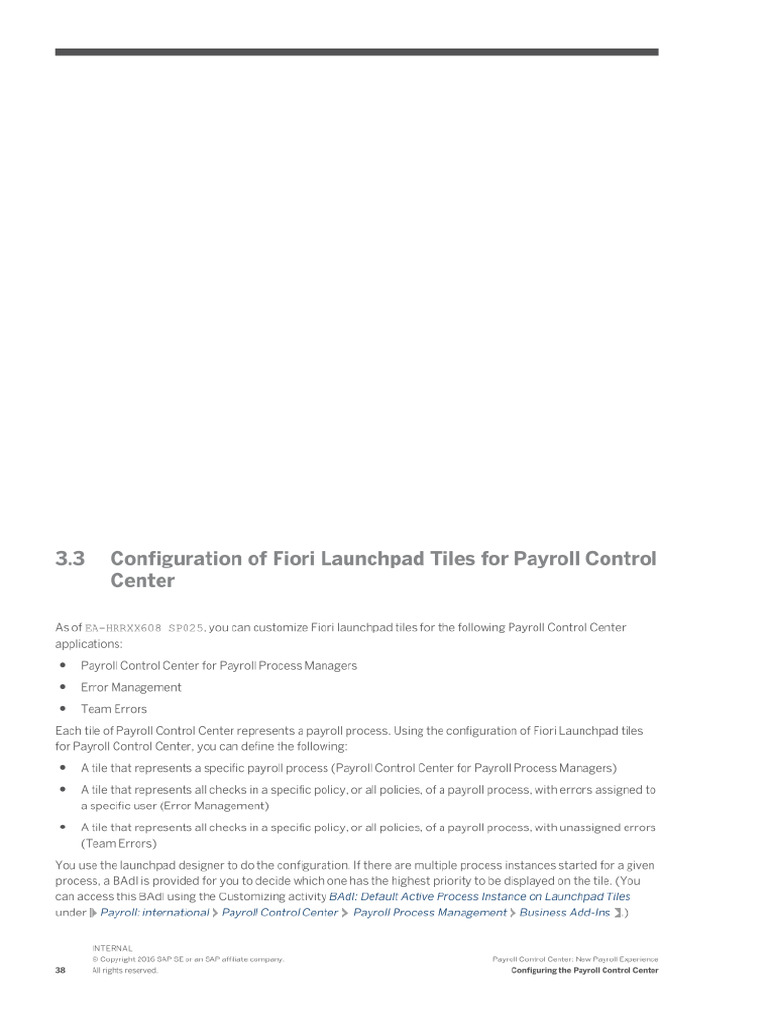 PCC05-Configuration of Fiori Launchpad Tiles | PDF | Information | Application Software