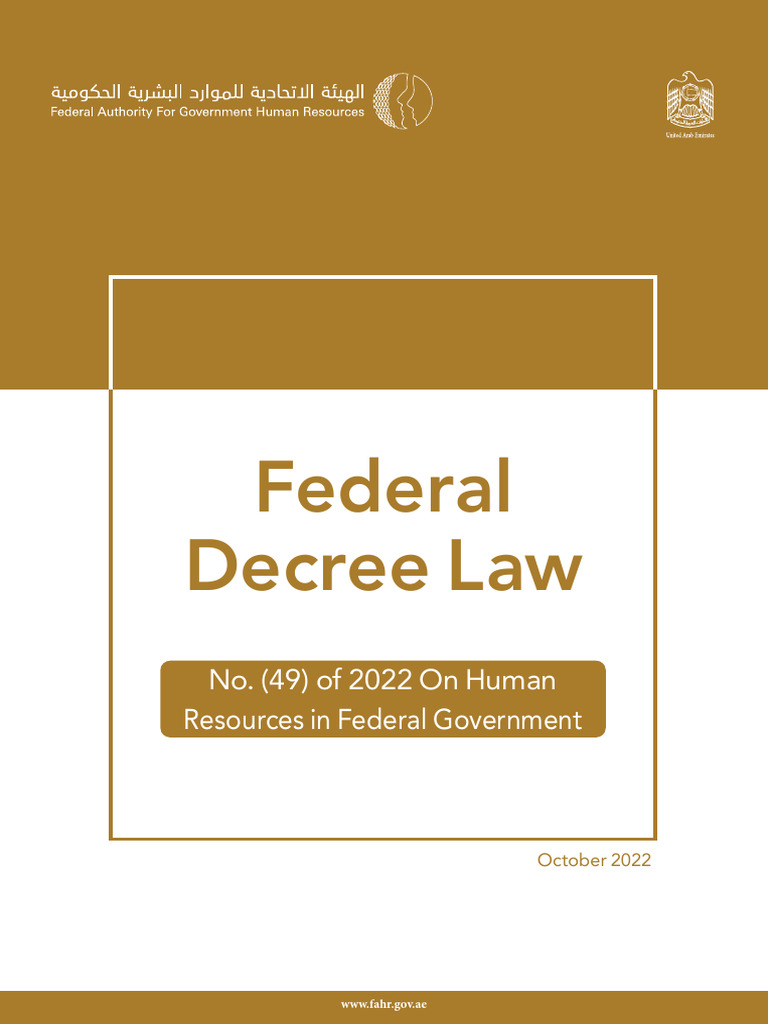 Federal Decree Law | PDF | Employment | Salary