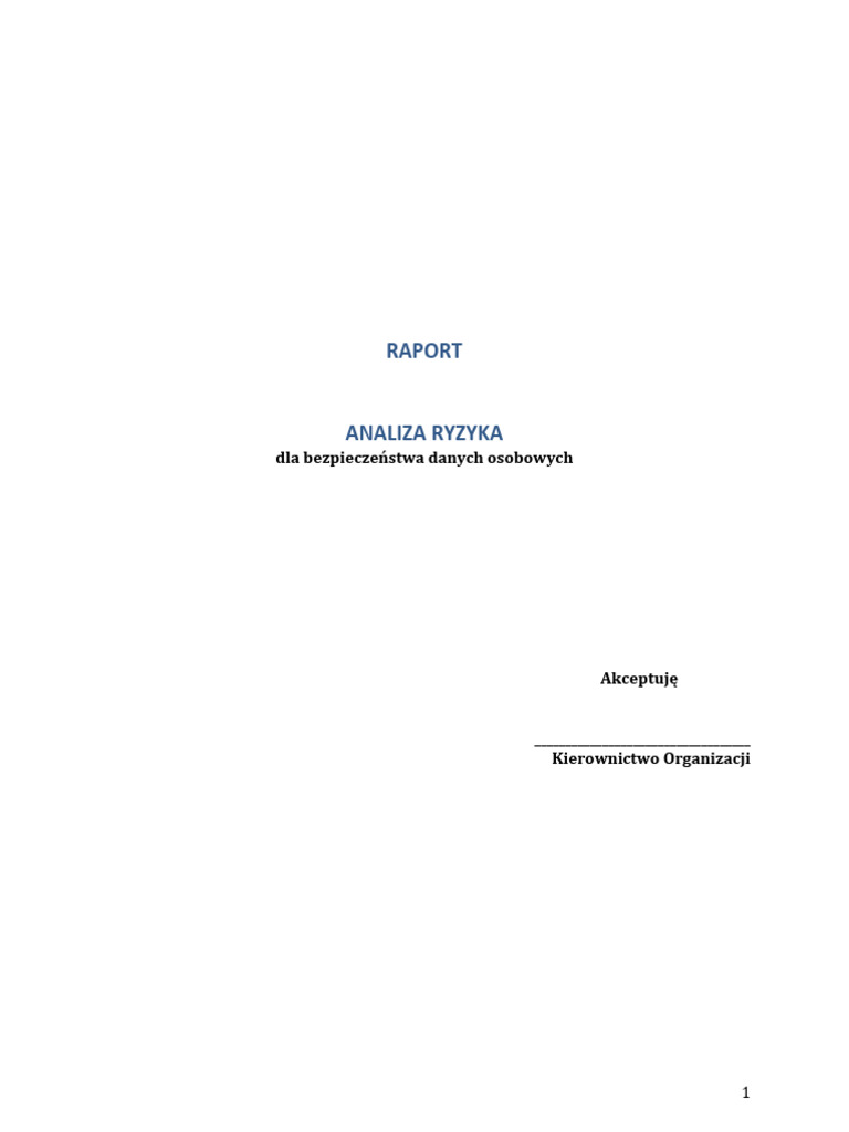 Raport Przyklad | PDF