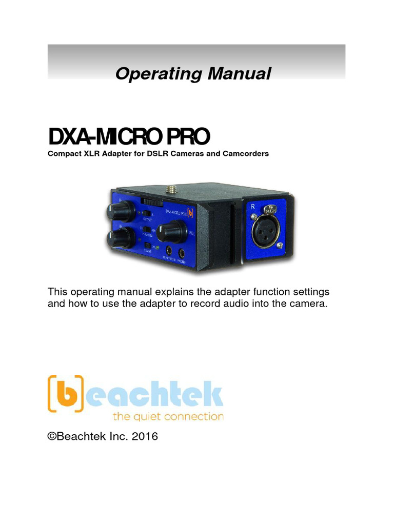DXA-MICRO-PRO-manual | PDF