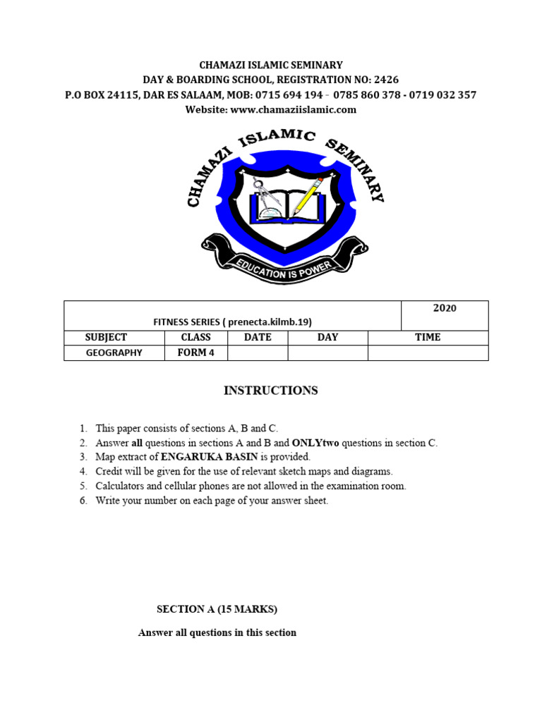 Geo F2 (Kilombero Prenecta 19) | PDF | Rock (Geology) | Surveying