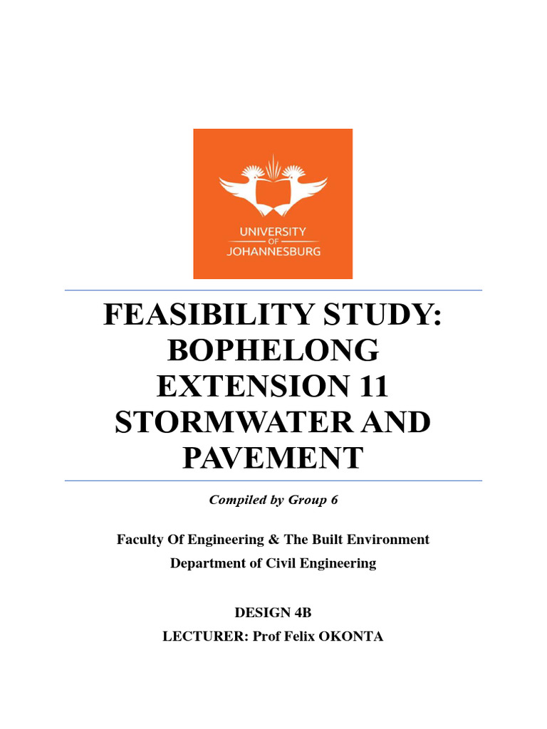 Feasibility Study-Final | PDF | Infrastructure | Rock (Geology)