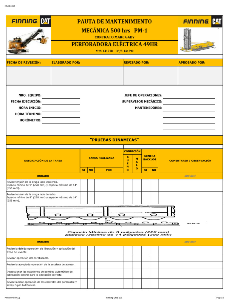 PM 49 HR Mecanica 500 Gaby | PDF | Engranaje | Rodamiento (Mecánico)